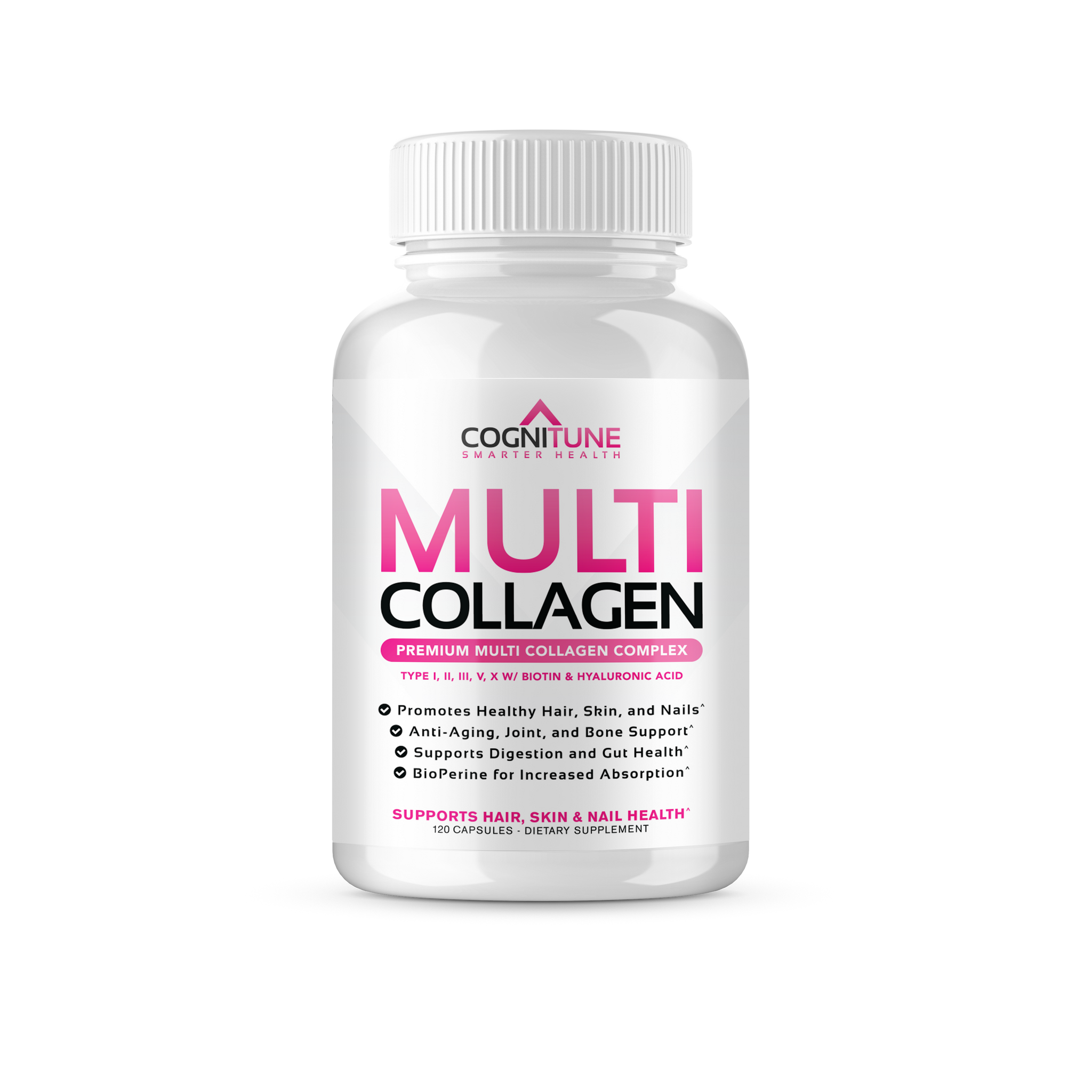 Multi-Collagen Complex Supplement for Hair, Skin & Joints– CogniTune